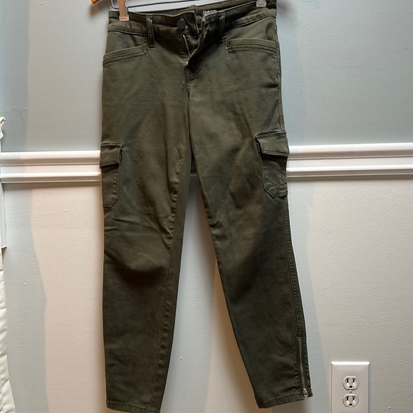 Level 99 | Pants & Jumpsuits | Level 99 Olive Cargo Jeans Size 25p With ...